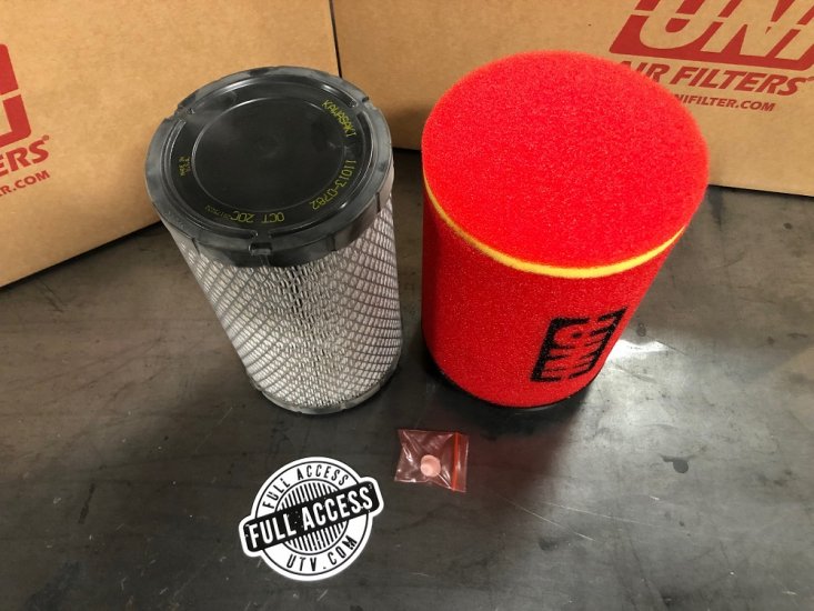 Kawasaki KRX and KRX4 1000 and Ridge Cleanable and Reusable Air Filter ...