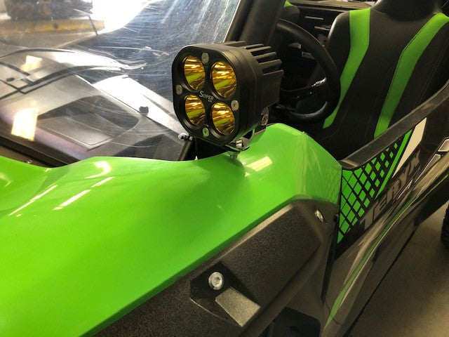 Kawasaki KRX & KRX4 1000 A Pillar LED Light Mounts (2) – Full Access UTV